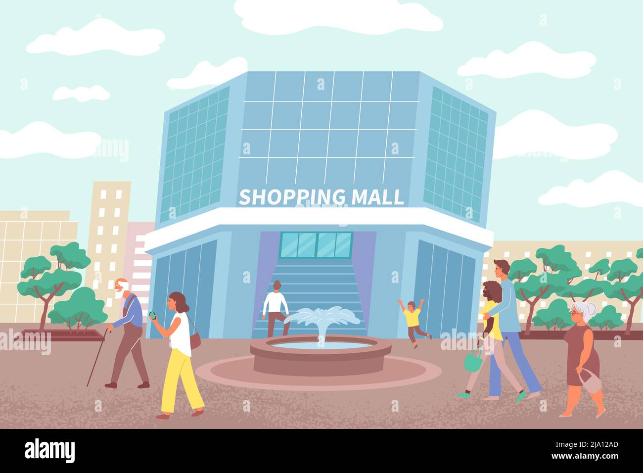 Shopping Center Clipart