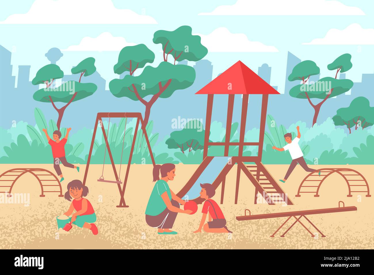 Cityscape slide Stock Vector Images - Alamy