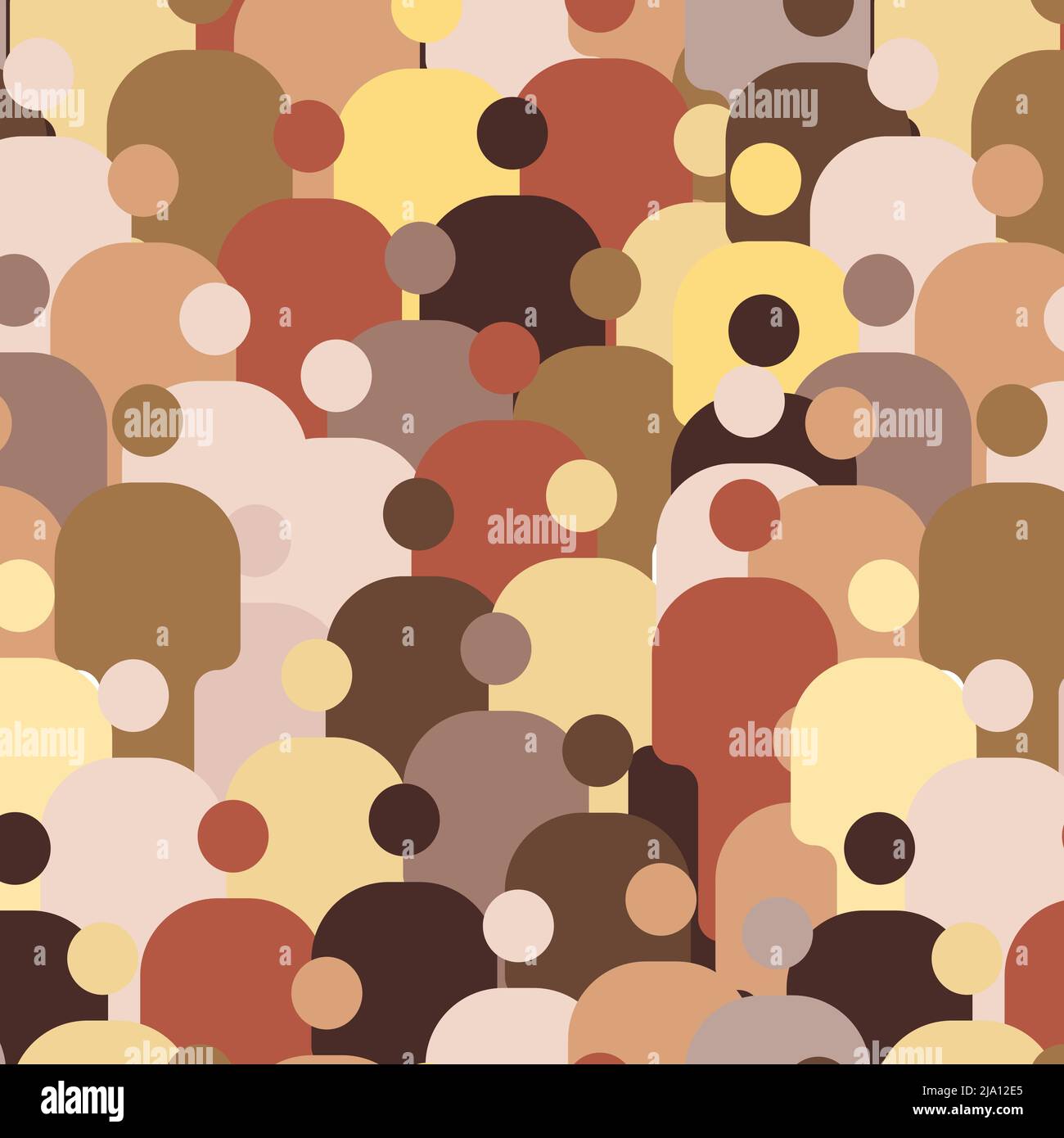 Diversity people seamless pattern - multicultural multinational ...