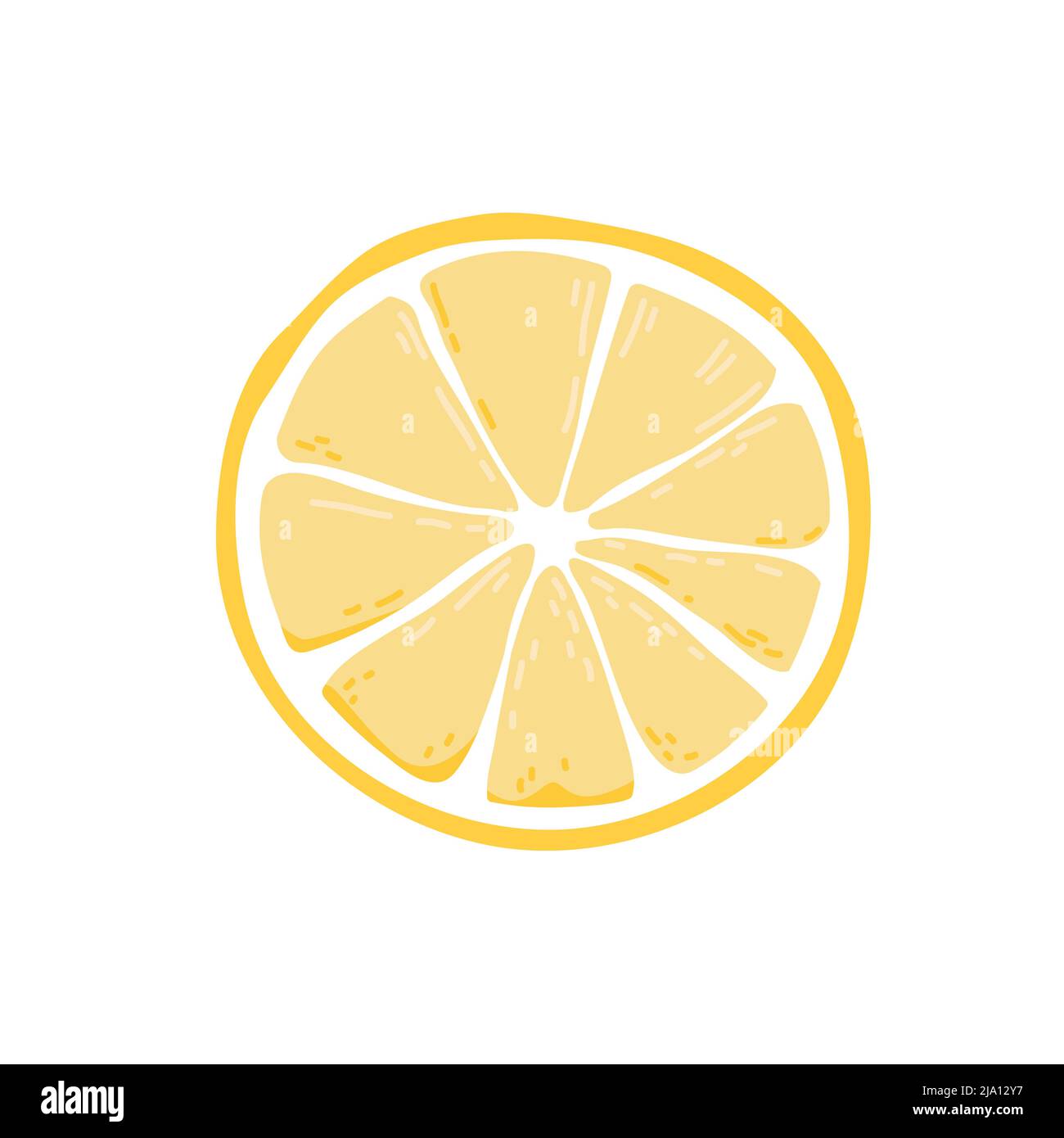 Fresh juicy lemon slice Stock Vector Image & Art - Alamy