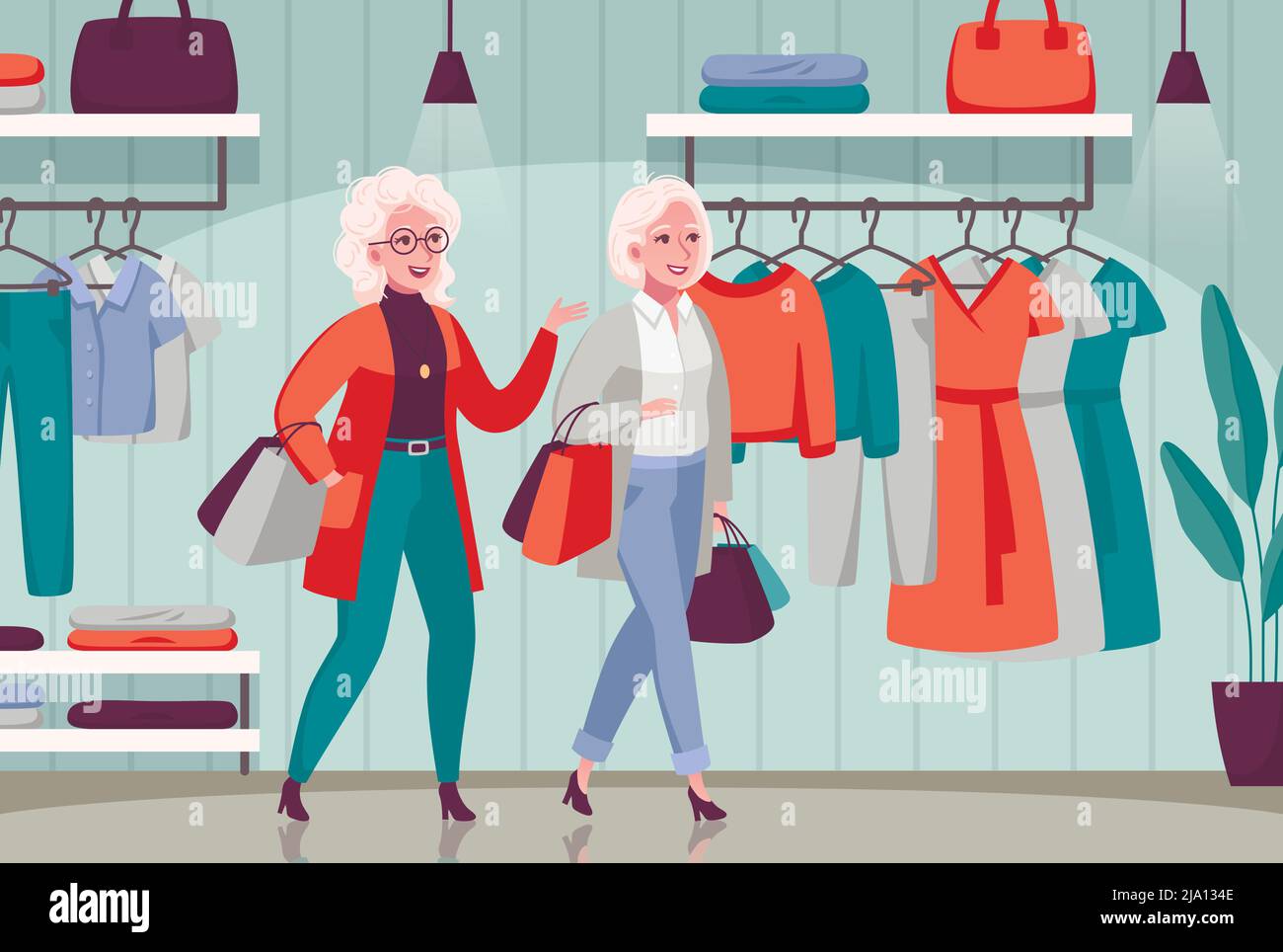 Social department store Stock Vector Images - Alamy