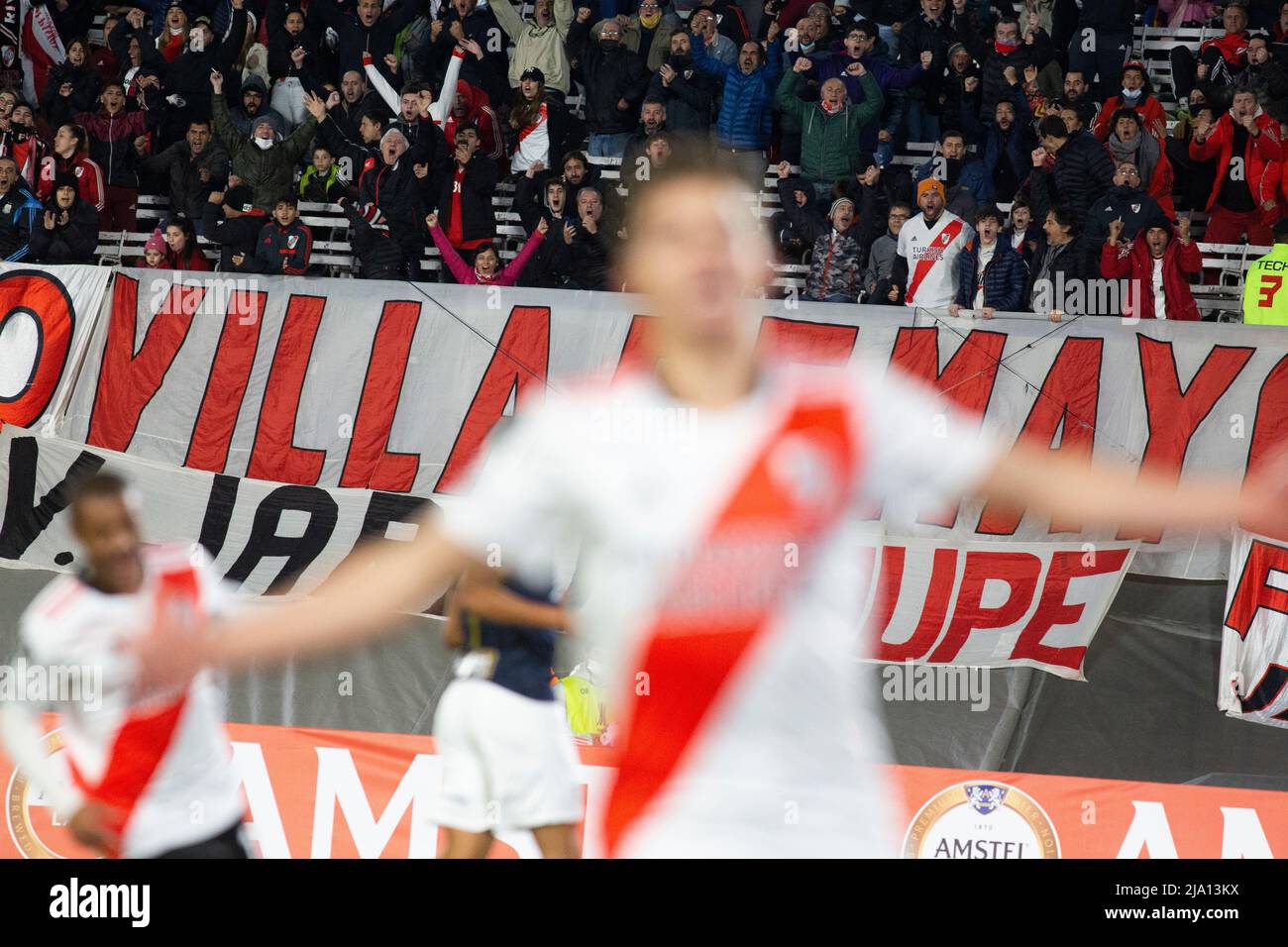 Fotball players from River Plate Team Argentina plays against Alianza ...