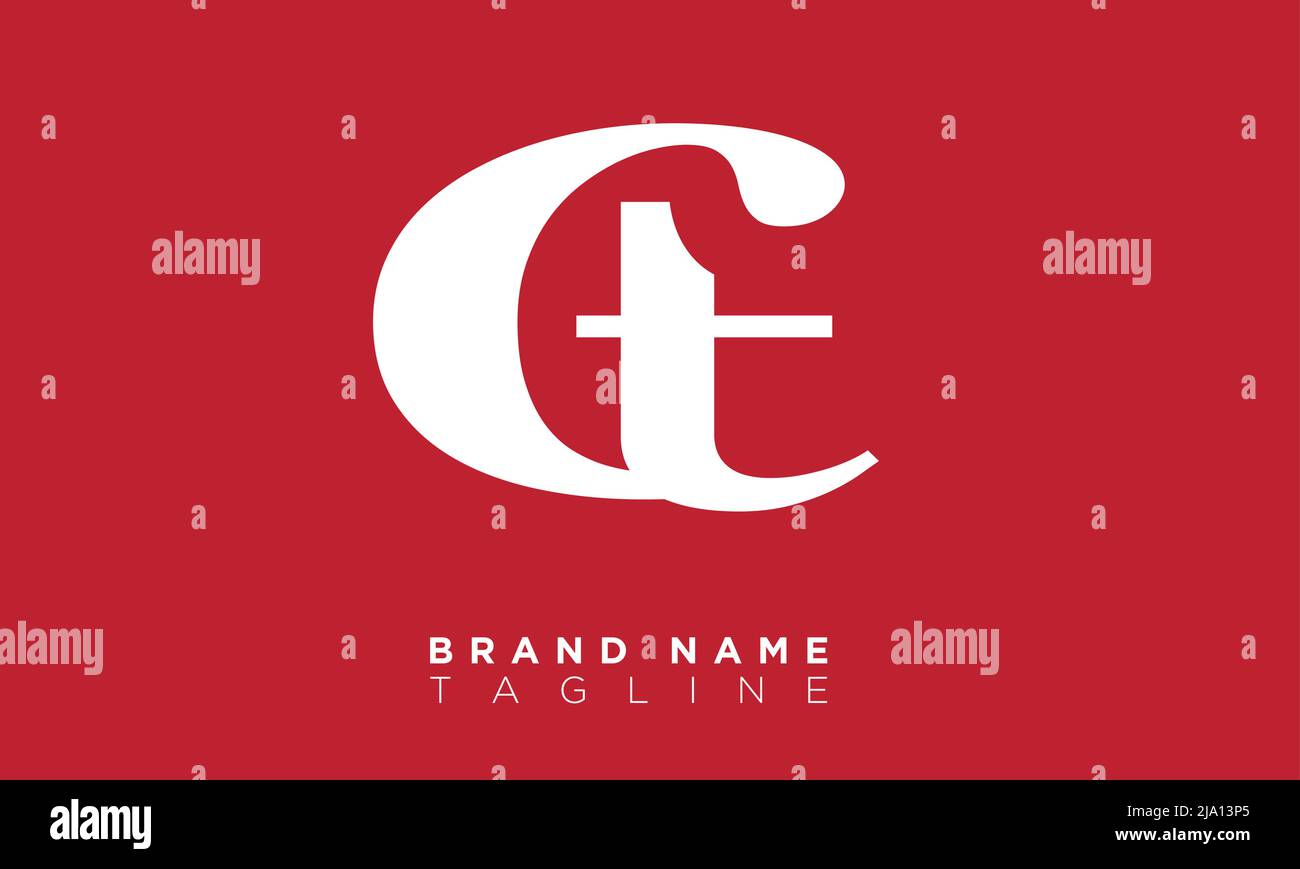 CT Alphabet letters Initials Monogram logo Stock Vector Image & Art - Alamy