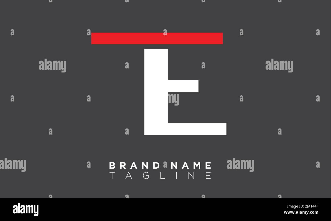 Te logo Stock Vector Images - Alamy