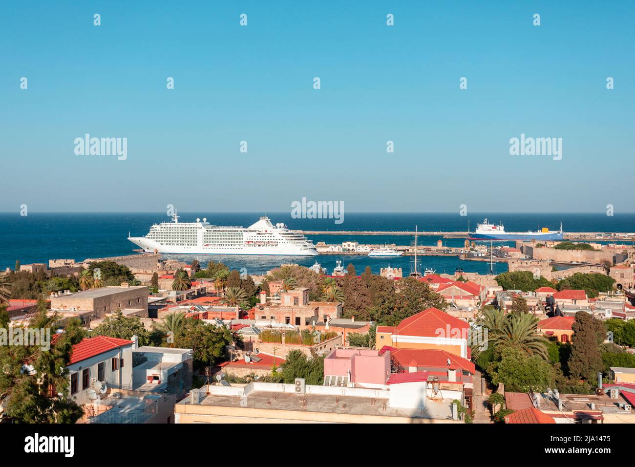 Rhodes city aerial panoramic hi-res stock photography and images - Alamy