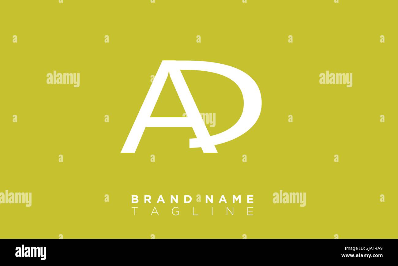 AD Alphabet letters Initials Monogram logo Stock Vector Image & Art - Alamy