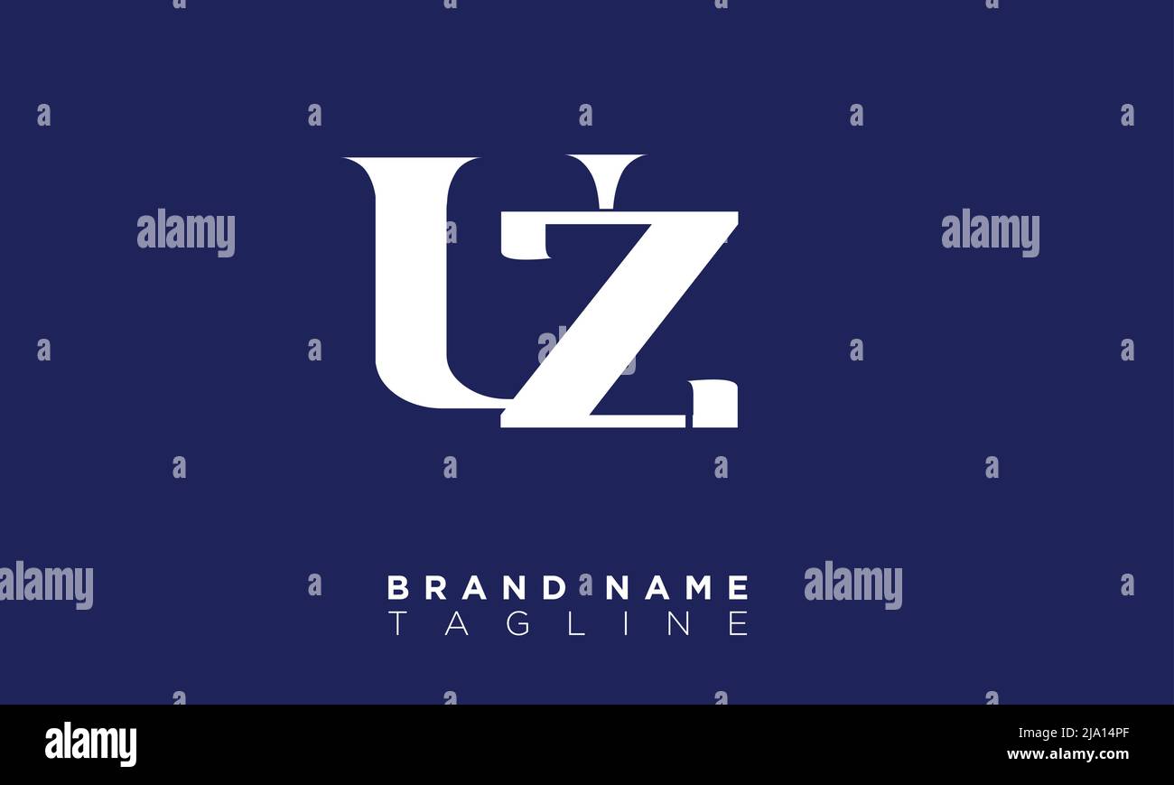 UZ Alphabet letters Initials Monogram logo Stock Vector Image & Art - Alamy