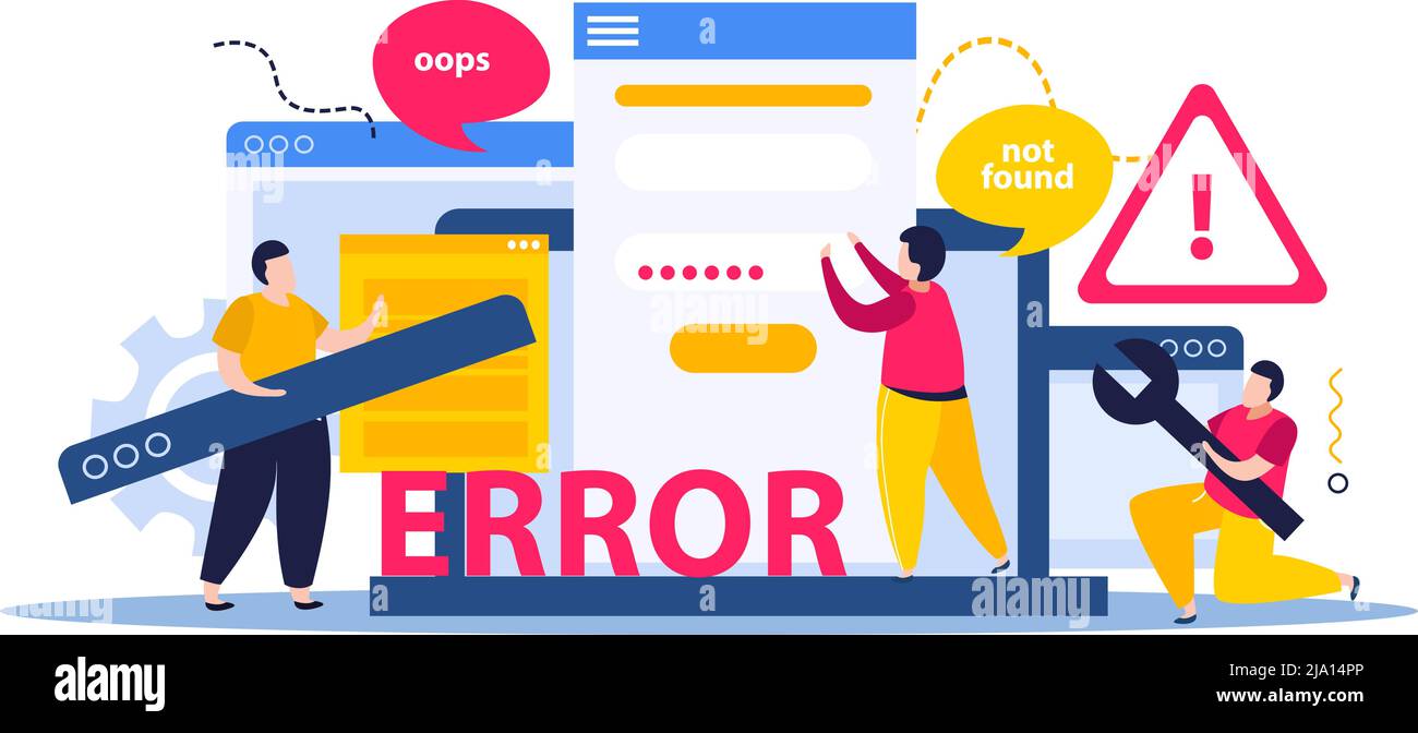 Computer repair composition with maintenance and technology symbols ...