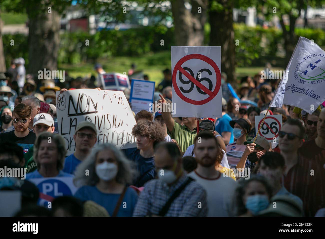 The largest protest against controversial French-language Bill 96 was ...