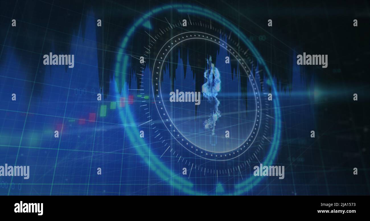 Image of data processing over black background Stock Photo - Alamy