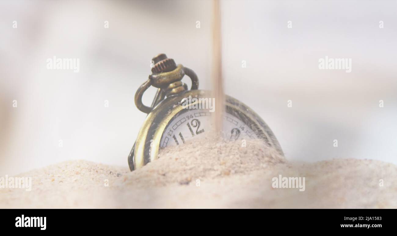 Image of timer over banknotes Stock Photo - Alamy