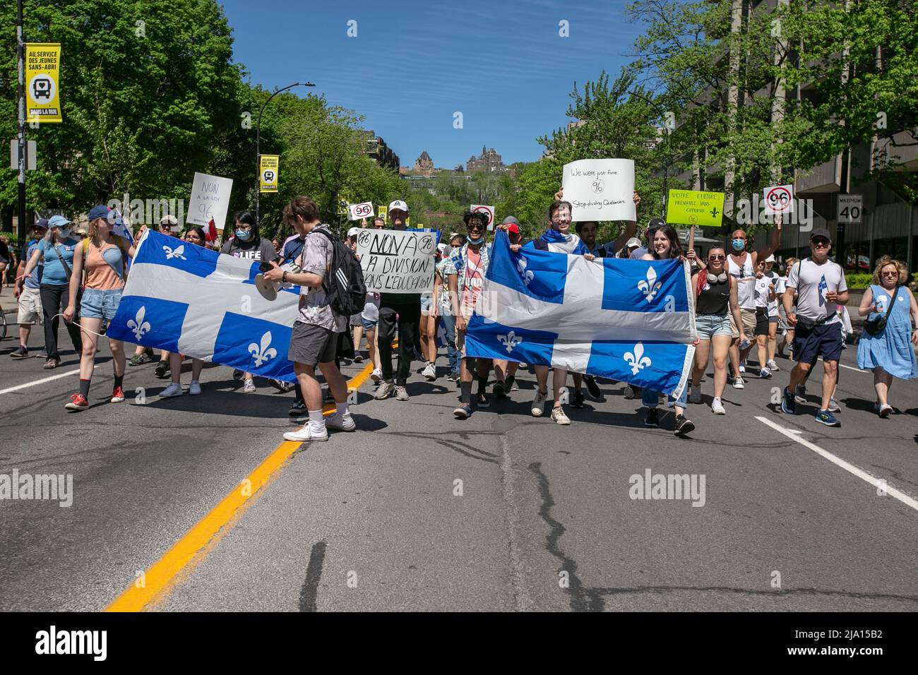 The largest protest against controversial French-language Bill 96 was ...