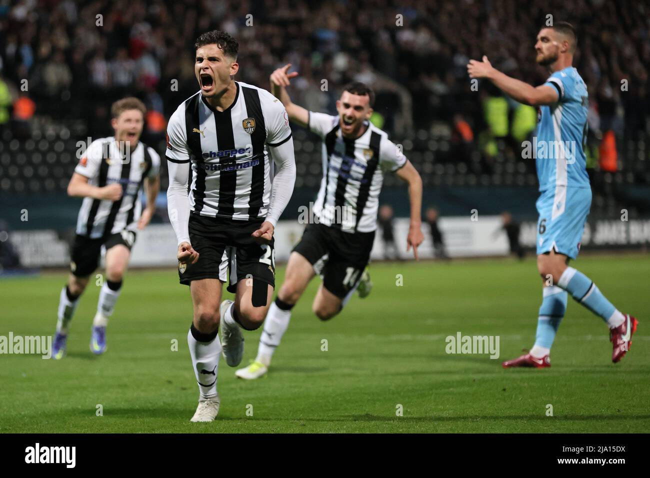 NOTTINGHAM, ENGLAND. MAY 23RD 2022. Rœben Rodrigues of Notts County ...