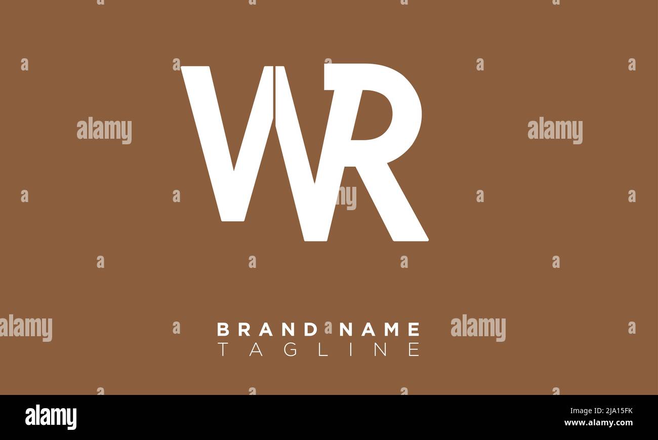 WR Alphabet letters Initials Monogram logo Stock Vector Image & Art - Alamy
