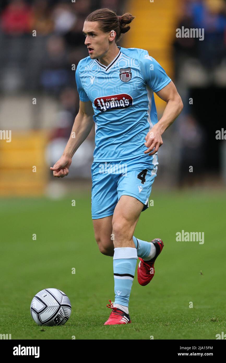 NOTTINGHAM, ENGLAND. MAY 23RD 2022. Ben Fox of Grimsby Town in action ...
