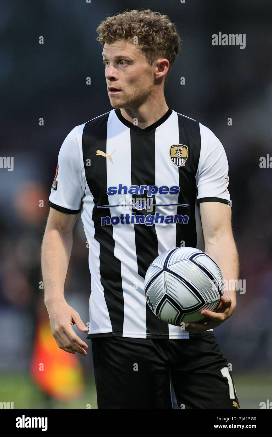 NOTTINGHAM, ENGLAND. MAY 23RD 2022. Matt Palmer of Notts County during ...