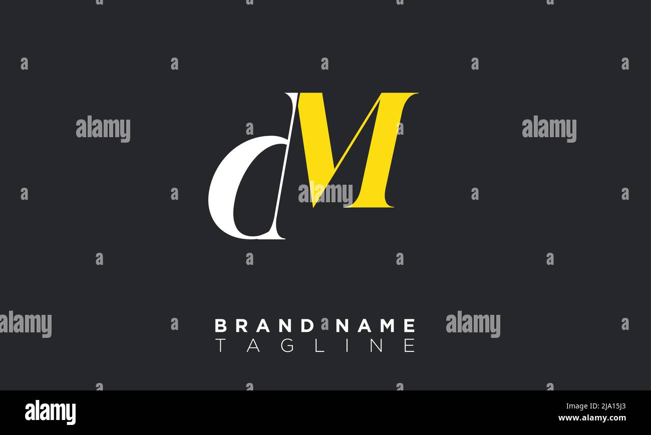 DM Alphabet letters Initials Monogram logo Stock Vector Image & Art - Alamy