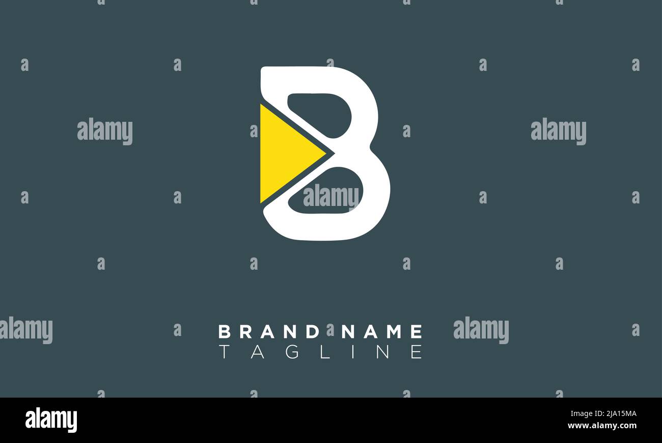 B Alphabet letters Initials Monogram logo Stock Vector Image & Art - Alamy