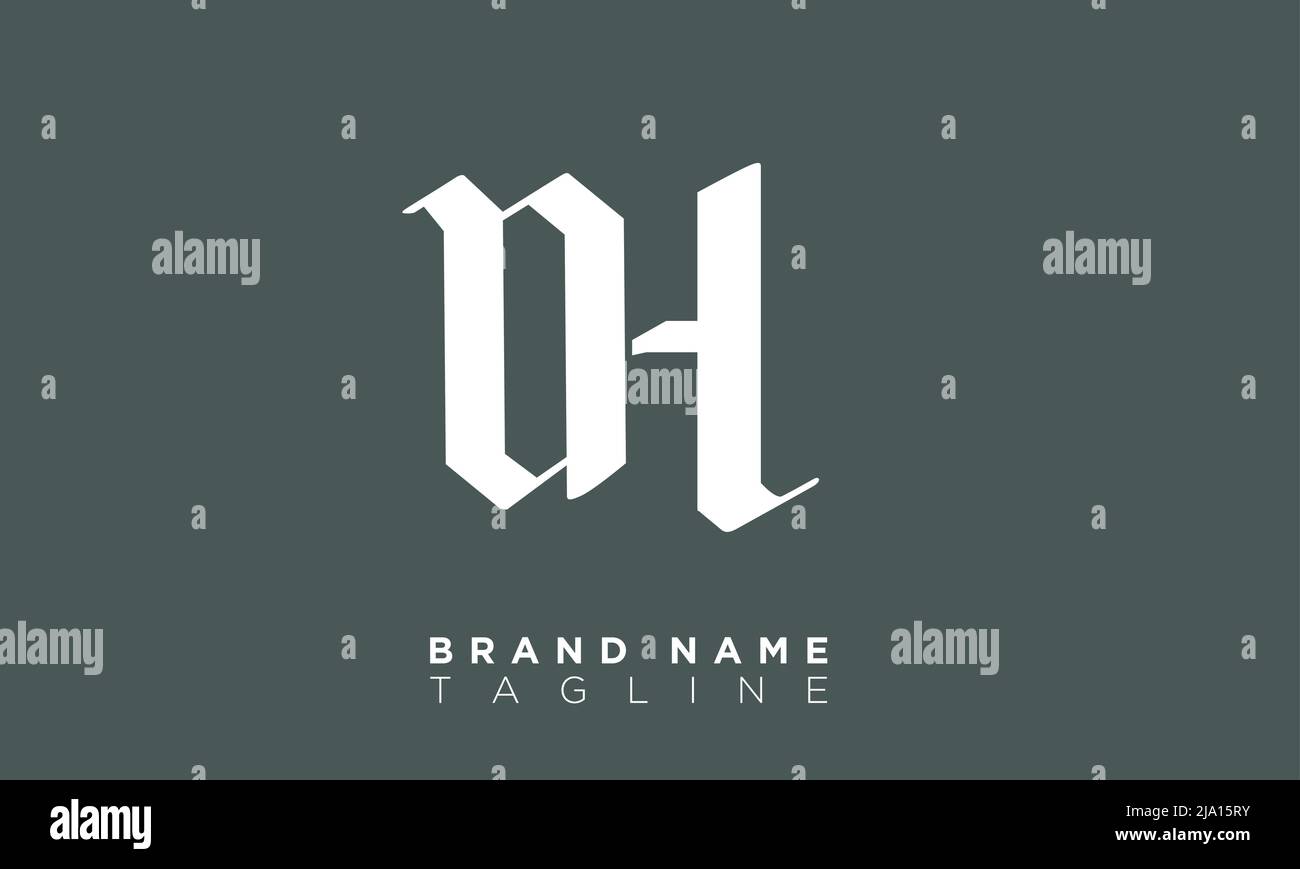 Oh letter logo hi-res stock photography and images - Alamy