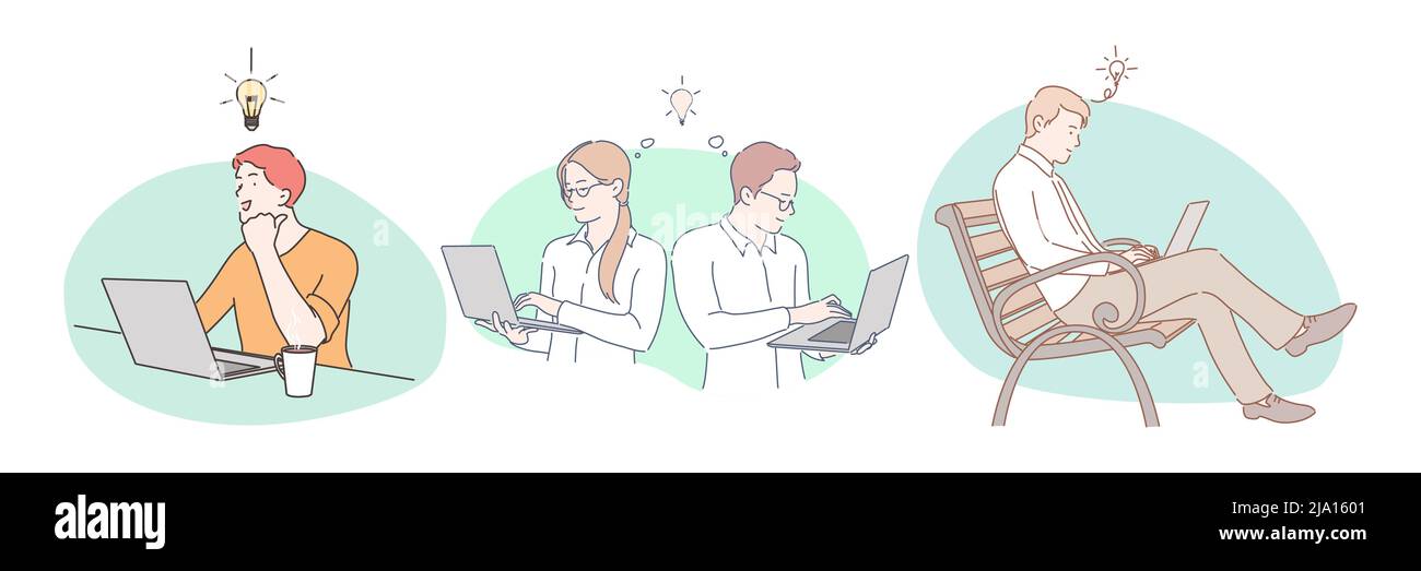 Ingenious people Stock Vector Images - Alamy