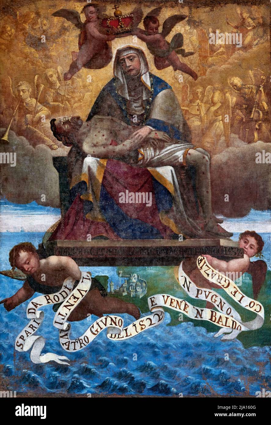 Pietà - olio su tela - pittore veneto del XVIII secolo - S. Anna di ...