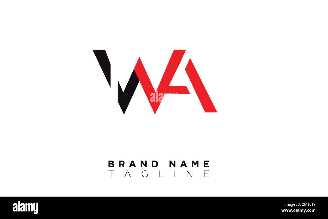 WA Alphabet letters Initials Monogram logo Stock Vector Image & Art - Alamy