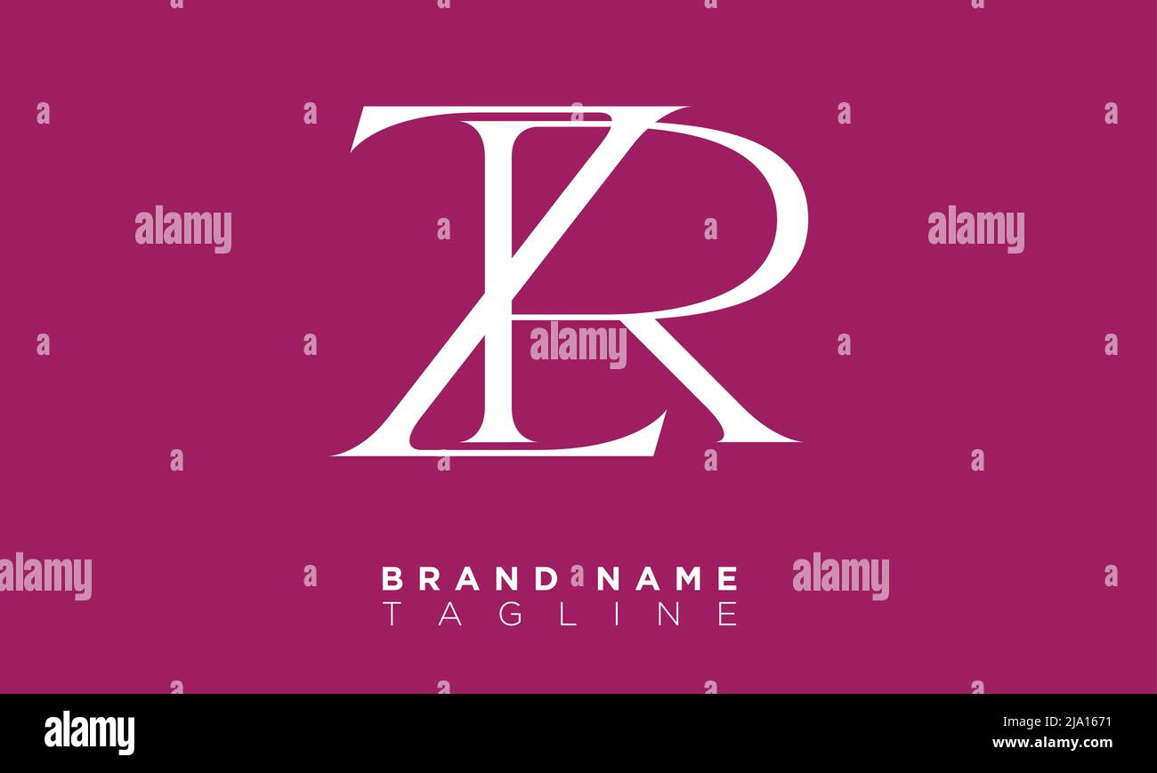 ZR Alphabet letters Initials Monogram logo Stock Vector Image & Art - Alamy