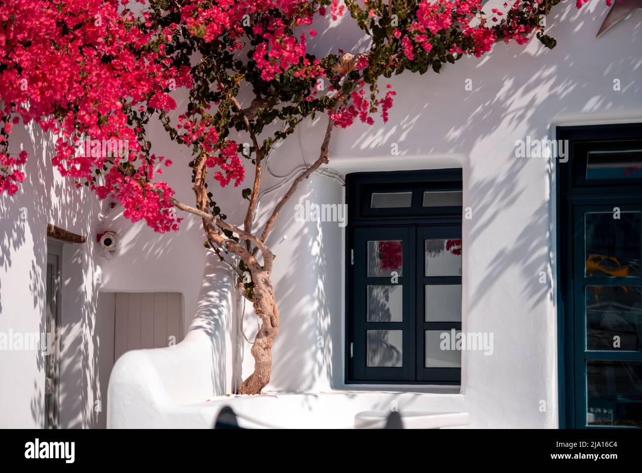 Mykonos island in Cyclades group in the Aegean Sea. summer party ...