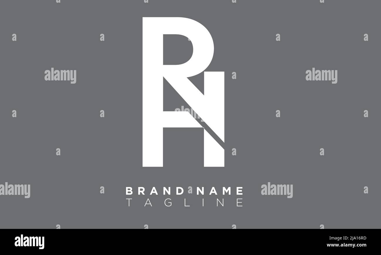 RH Alphabet letters Initials Monogram logo Stock Vector Image & Art - Alamy