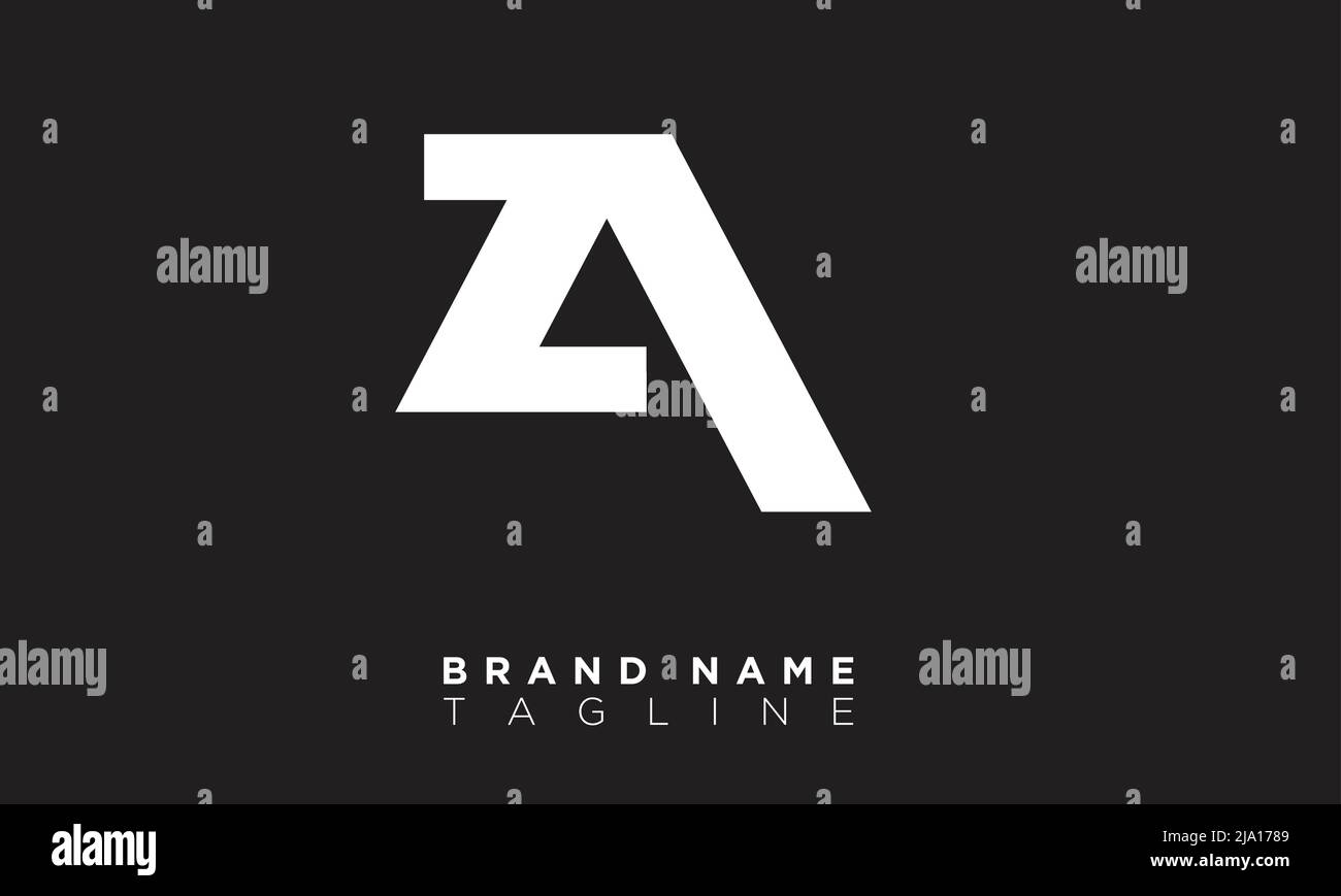ZA Alphabet letters Initials Monogram logo Stock Vector Image & Art - Alamy