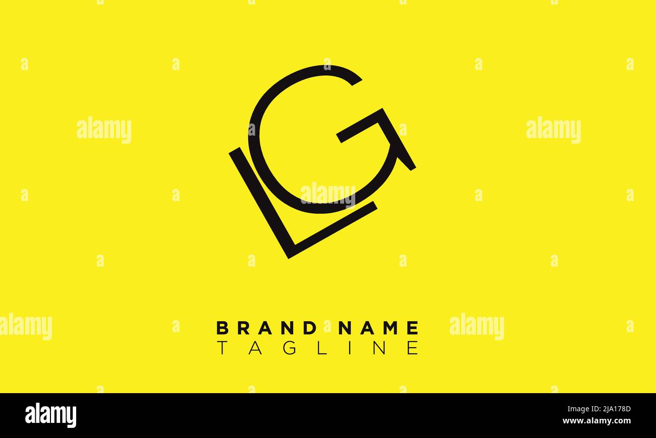 LG Alphabet letters Initials Monogram logo Stock Vector Image & Art - Alamy