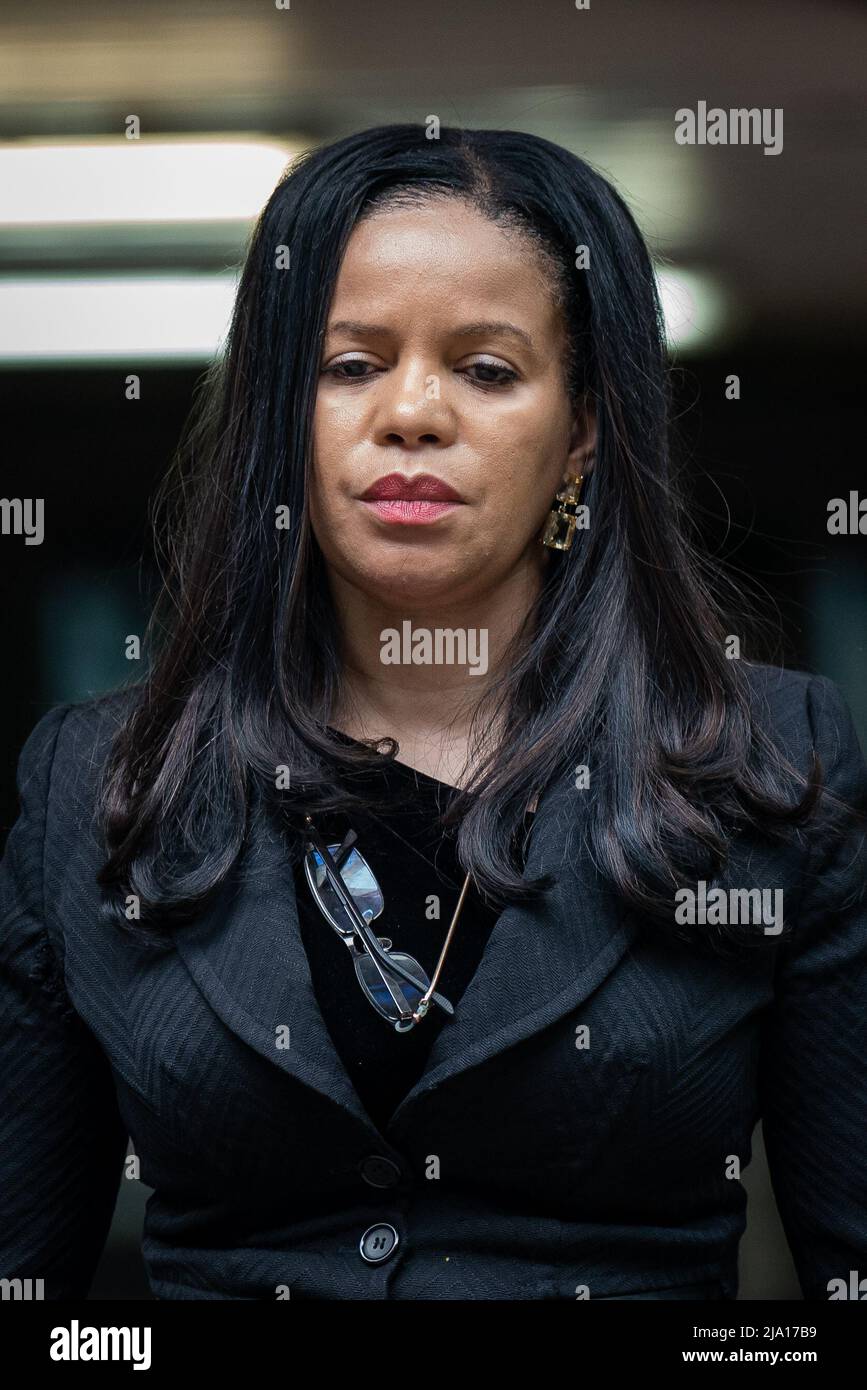 MP Claudia Webbe leaves Southwark Crown Court, south London, after she ...