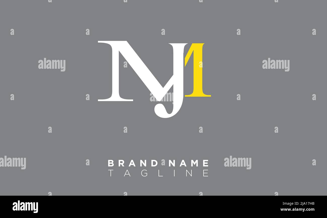 Letter mj logo hi-res stock photography and images - Alamy