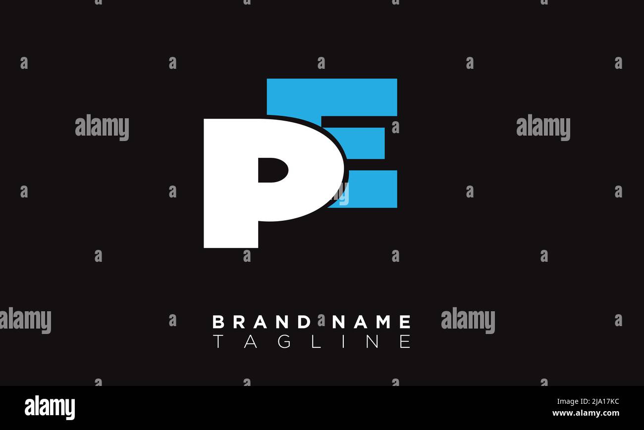 PE Alphabet letters Initials Monogram logo Stock Vector Image & Art - Alamy