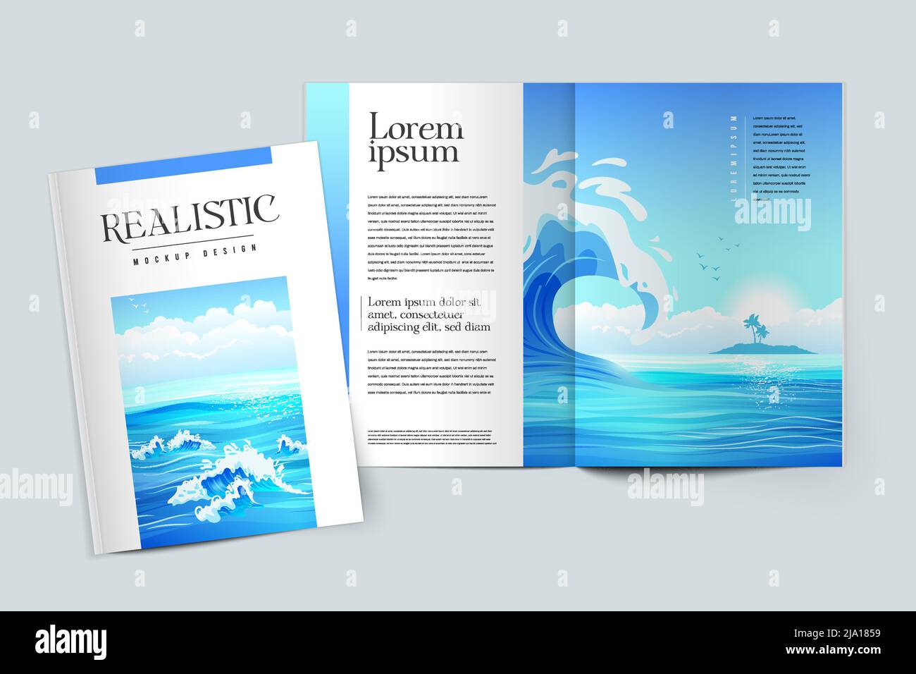 Illustration on the title page of the magazine Stock Vector Images - Alamy