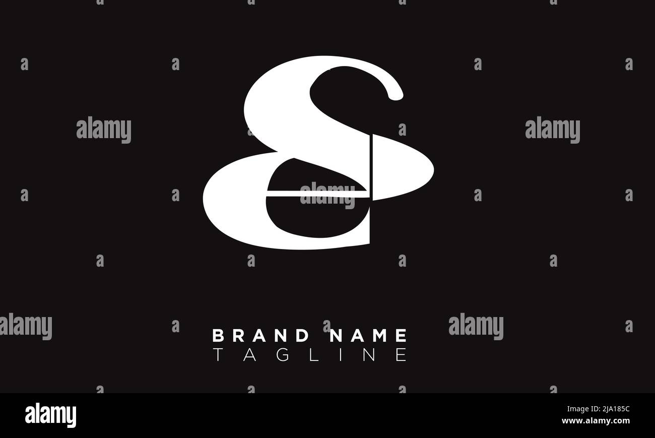 ES Alphabet letters Initials Monogram logo Stock Vector Image & Art - Alamy