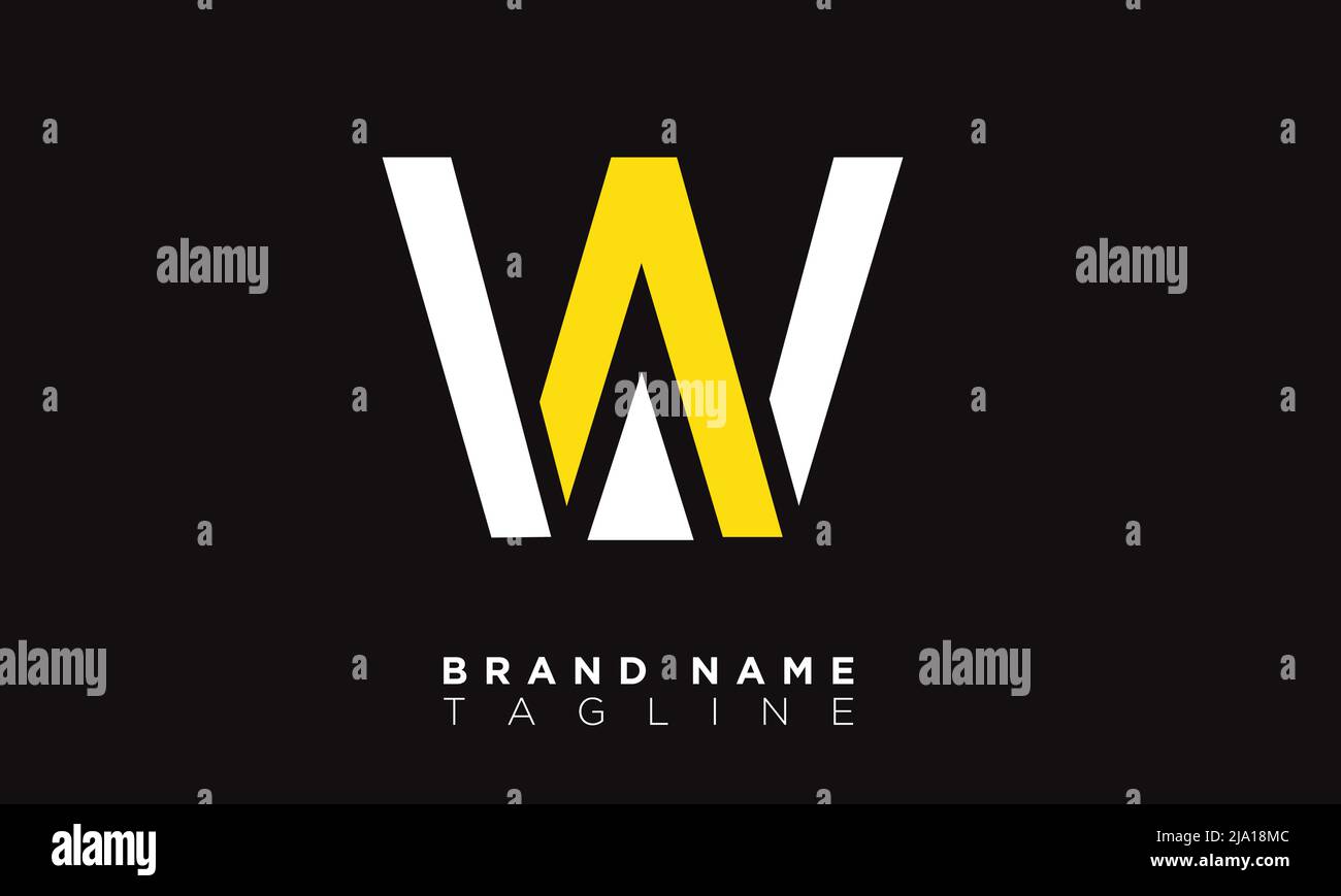 WA Alphabet letters Initials Monogram logo Stock Vector Image & Art - Alamy