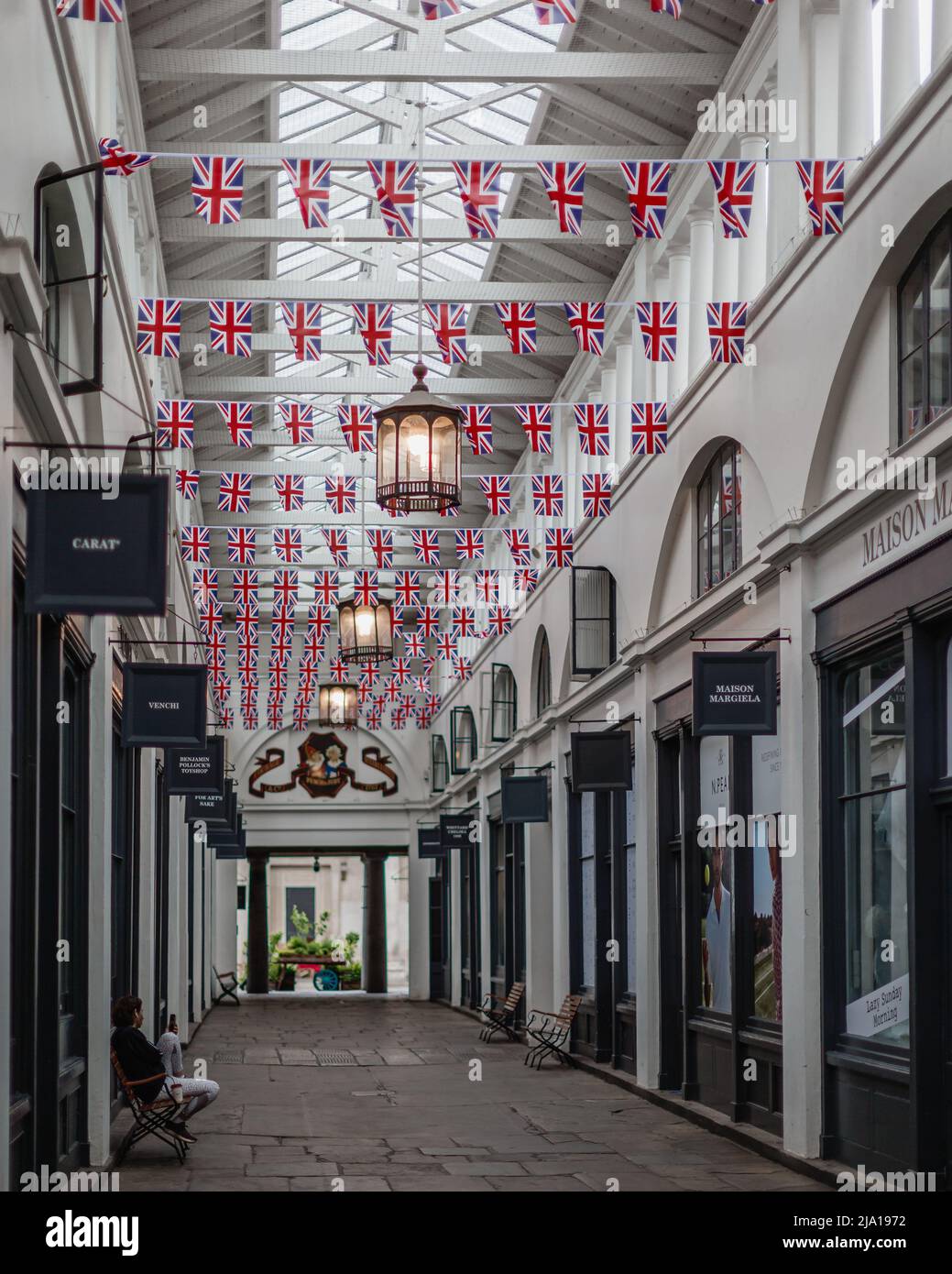 Flags for the queens platinum jubilee 2022 hi-res stock photography and ...