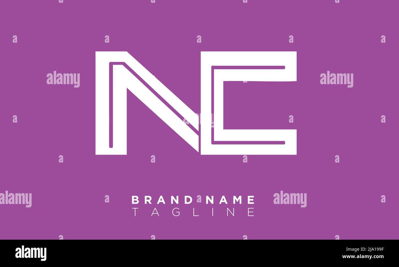 NC Alphabet letters Initials Monogram logo Stock Vector Image & Art - Alamy