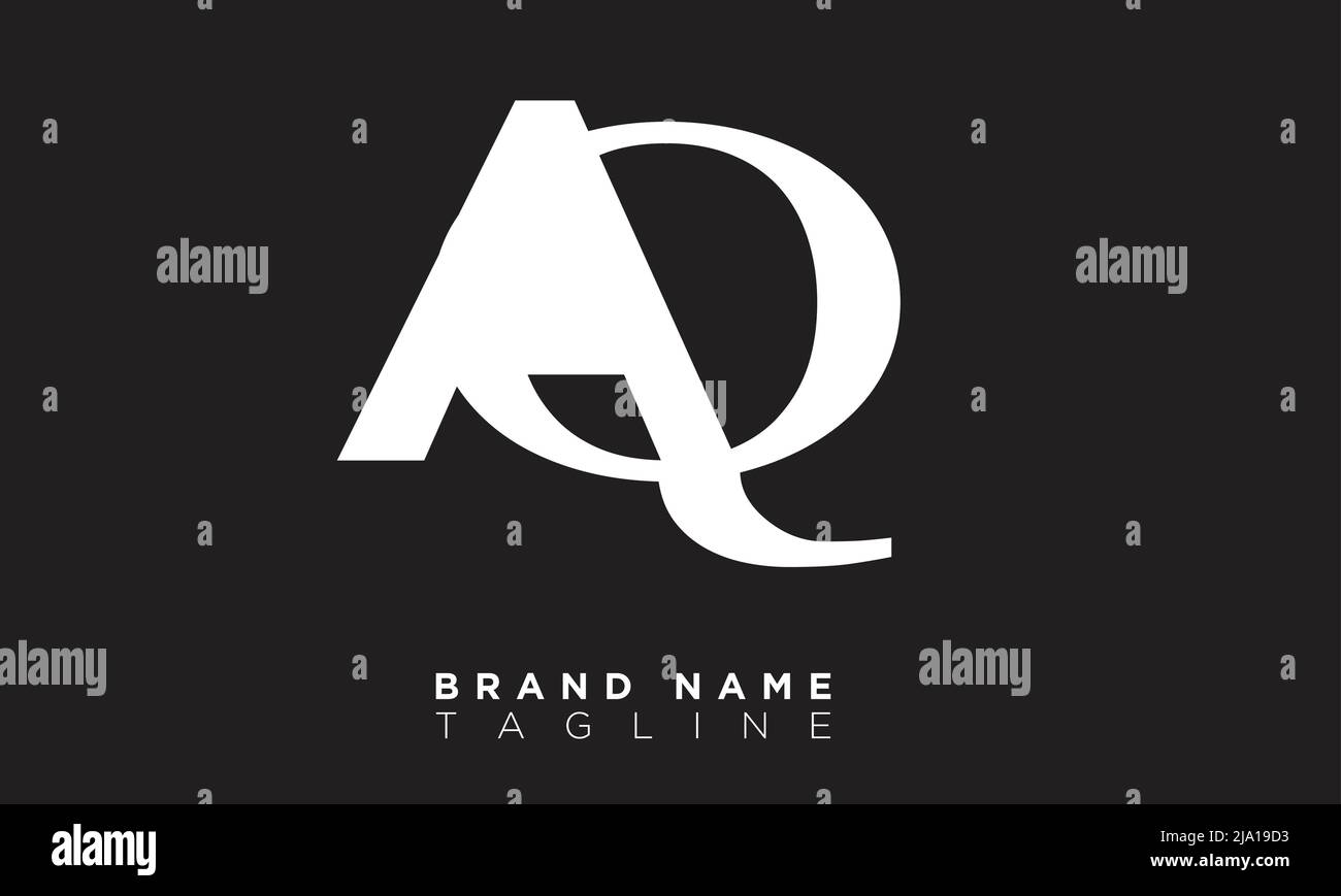 AQ Alphabet letters Initials Monogram logo Stock Vector Image & Art - Alamy