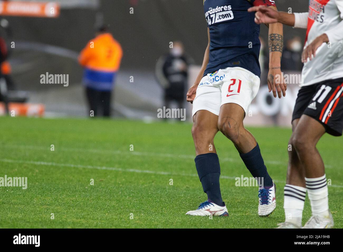 Fotball players from River Plate Team Argentina plays against Alianza ...