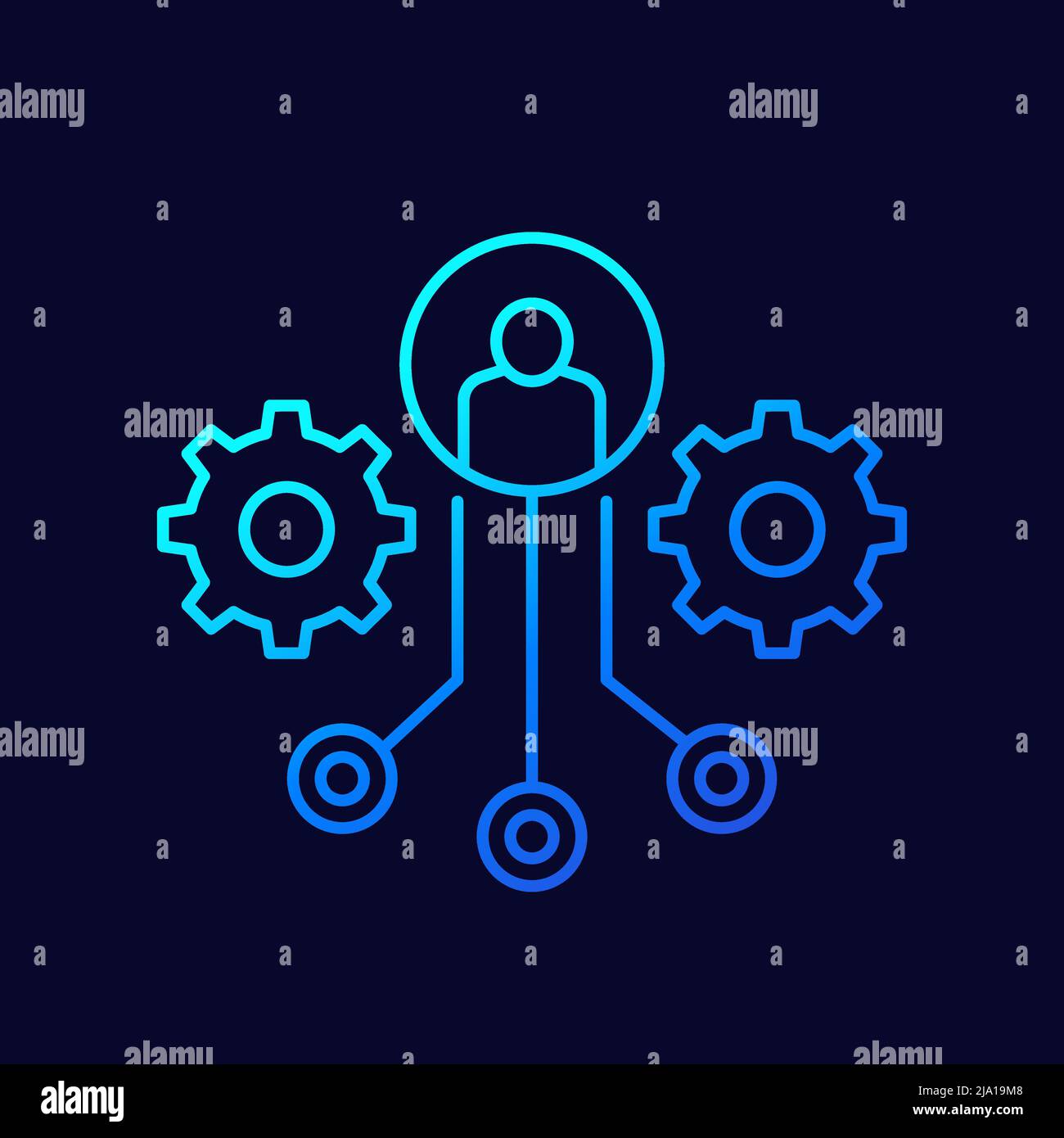 delegation work line vector icon Stock Vector Image & Art - Alamy