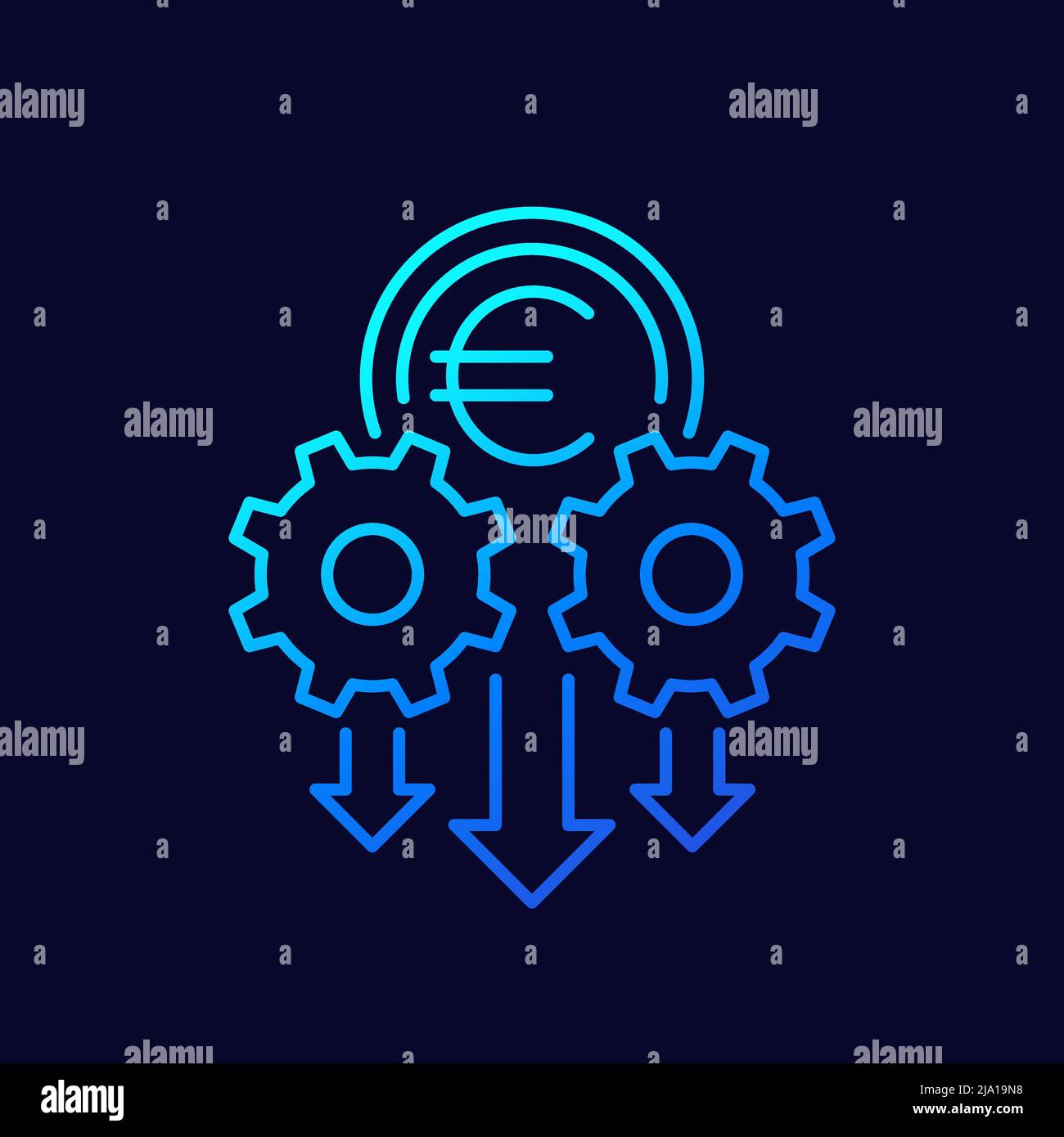 cash flow, money management line vector icon Stock Vector Image & Art ...