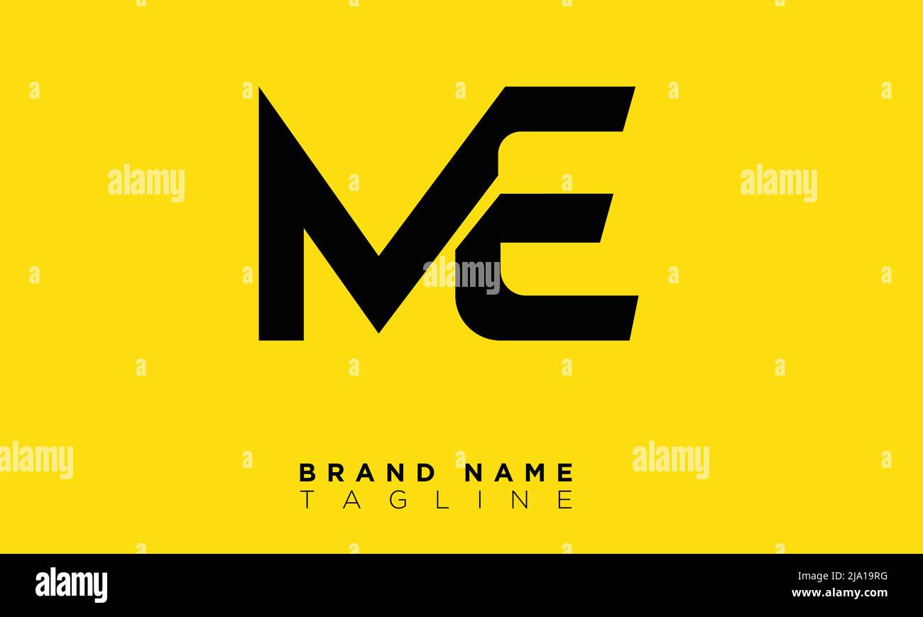 ME Alphabet letters Initials Monogram logo Stock Vector Image & Art - Alamy
