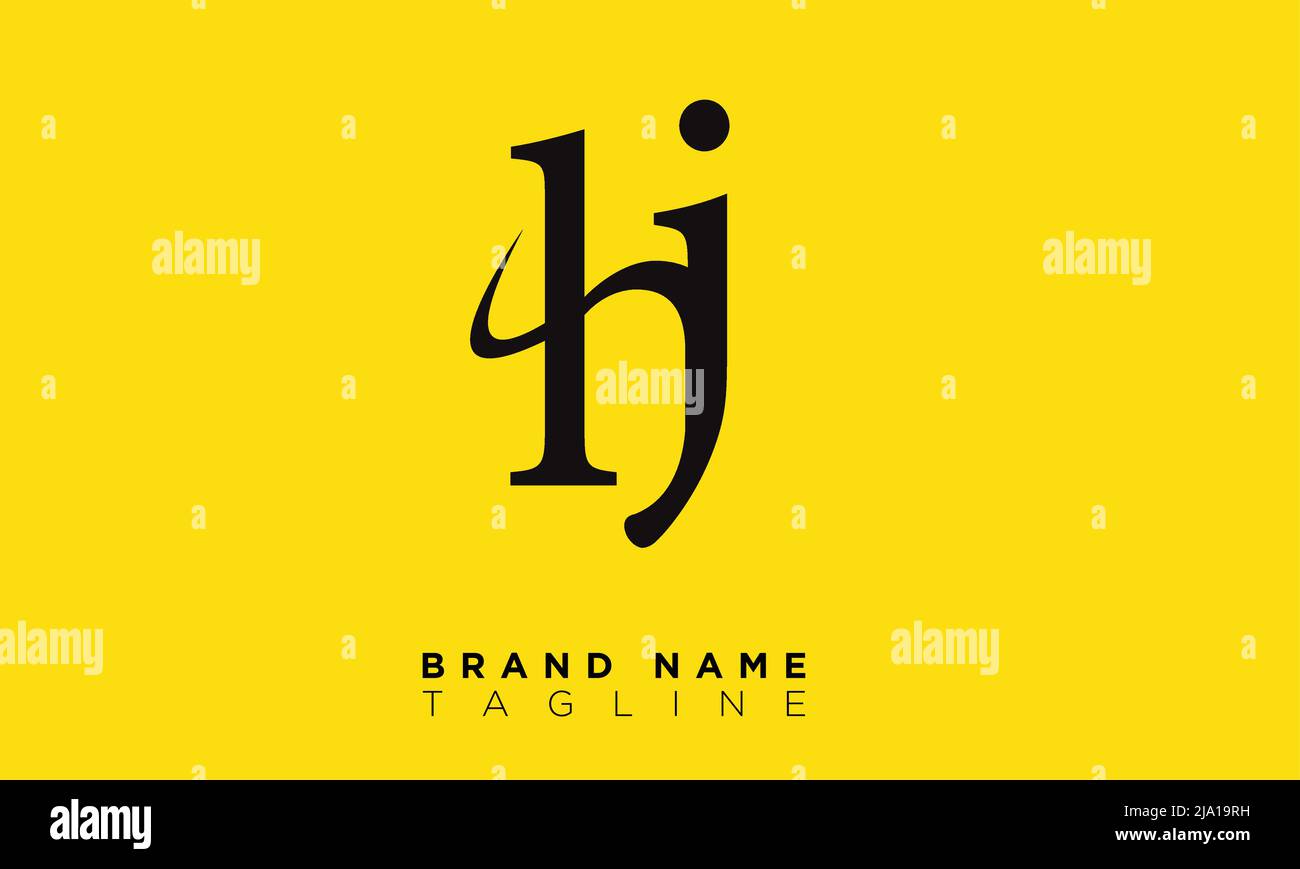 HJ Alphabet letters Initials Monogram logo Stock Vector Image & Art - Alamy
