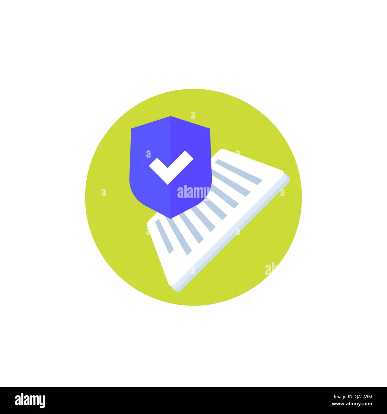insurance contract vector round icon Stock Vector Image & Art - Alamy