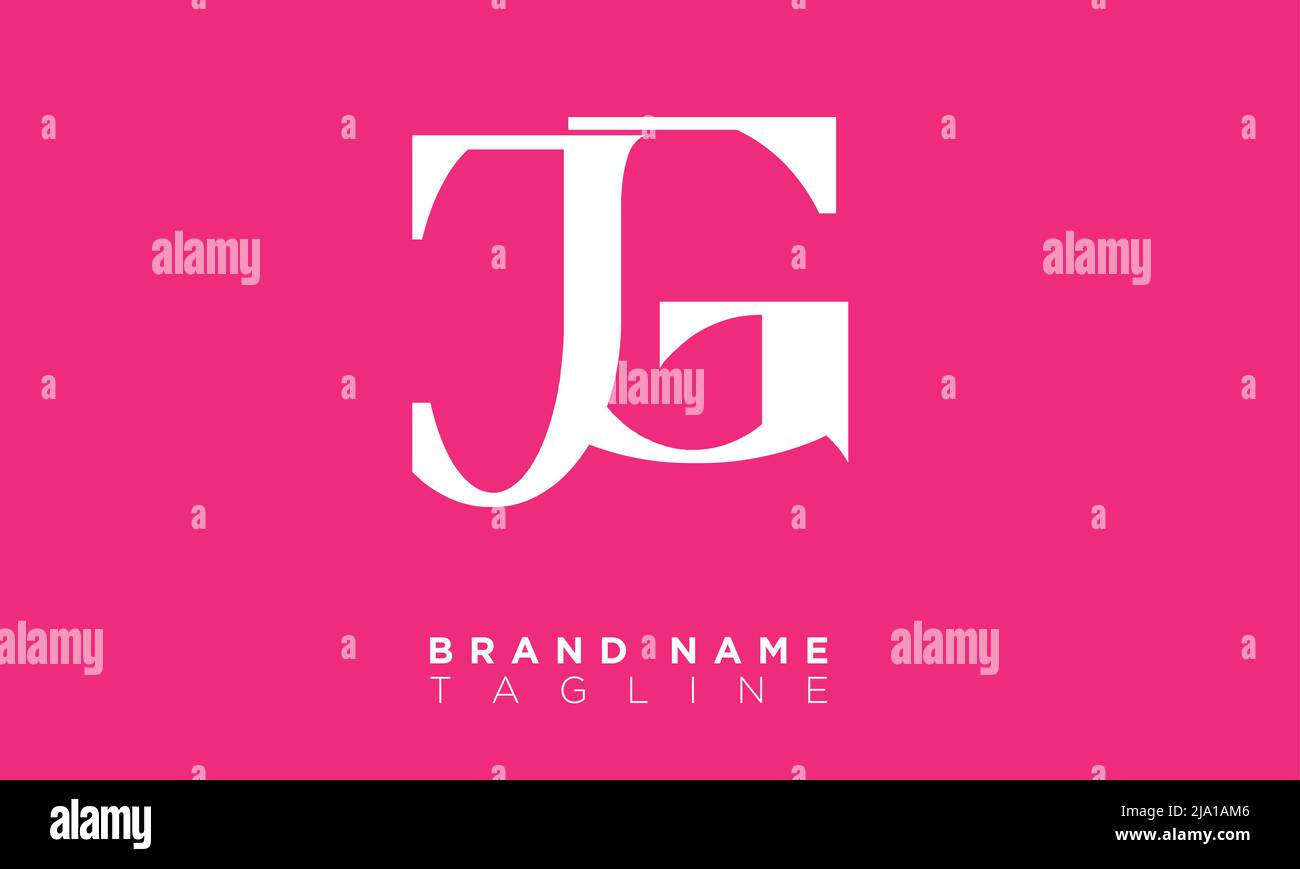 JG Alphabet letters Initials Monogram logo Stock Vector Image & Art - Alamy