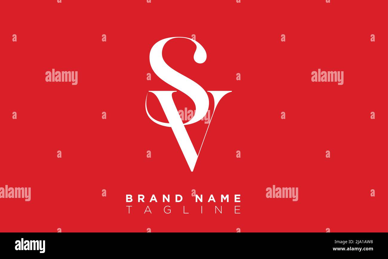 SV Alphabet letters Initials Nonogram logo Stock Vector Image & Art - Alamy