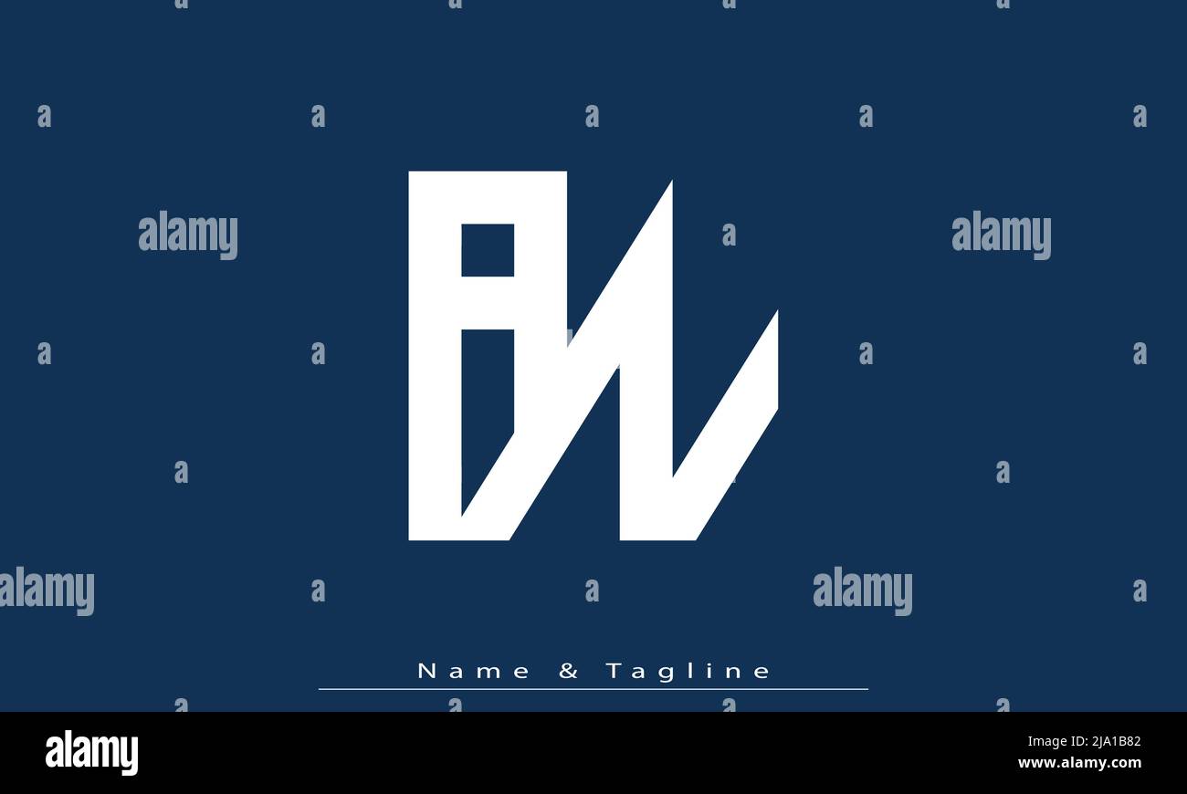 Alphabet letters Initials Monogram logo AN, NA Stock Vector Image & Art ...