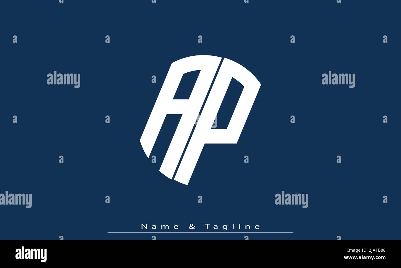 Alphabet letters Initials Monogram logo AP, PA Stock Vector Image & Art ...